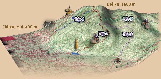 Trips and Maps - Page 2 Mae Taeng Valley & Doi Saket Area